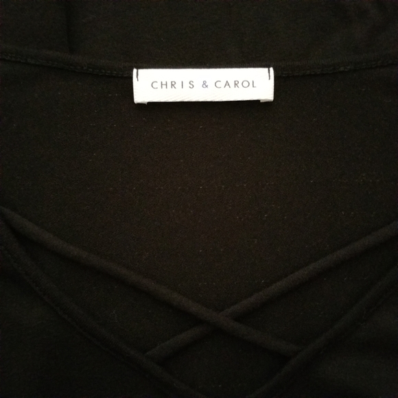 Chris & Carol | Tops | Chris Carol Criss Cross Vneck Top Cco | Poshmark